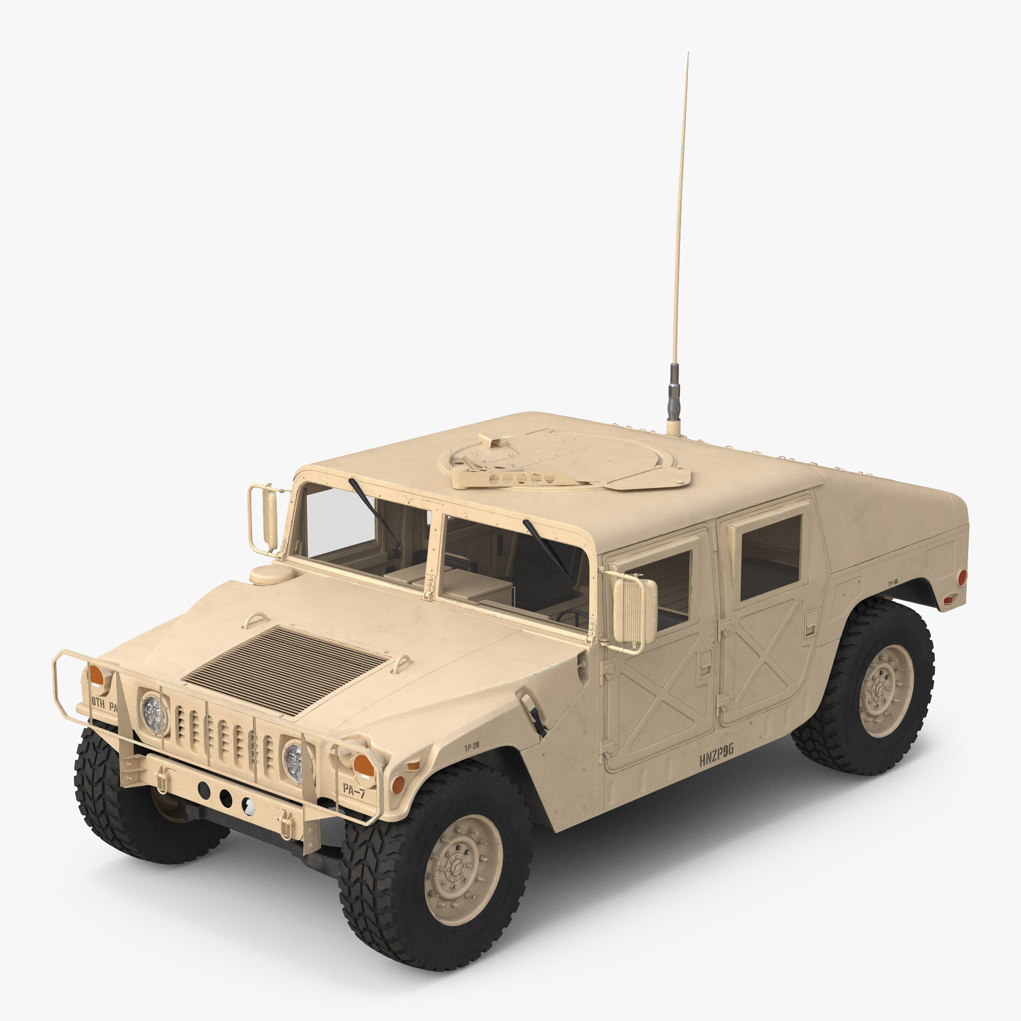 humvee desert 3d 3ds