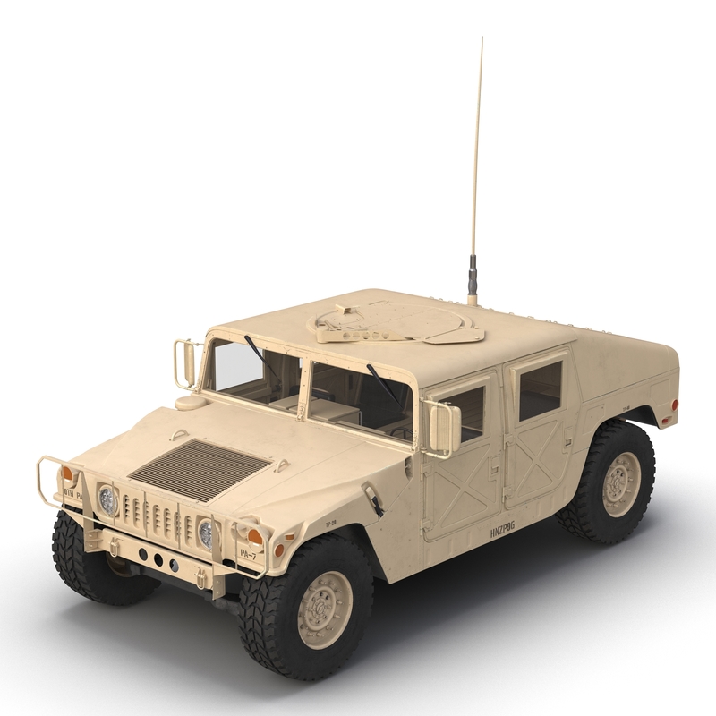 humvee desert 3d 3ds