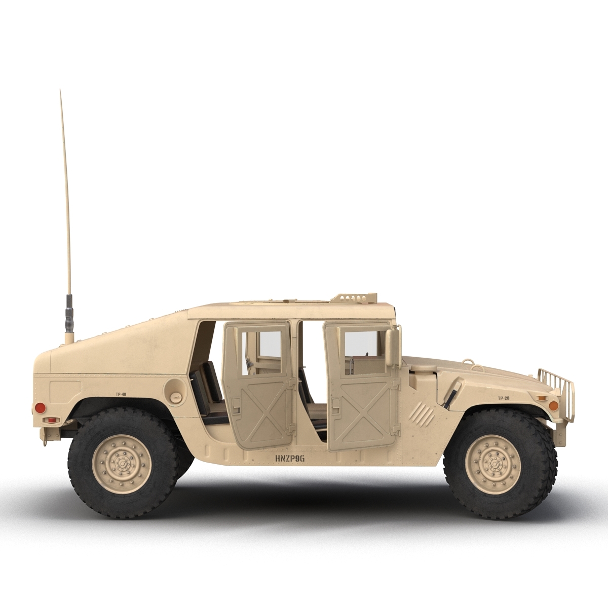 humvee desert 3d 3ds