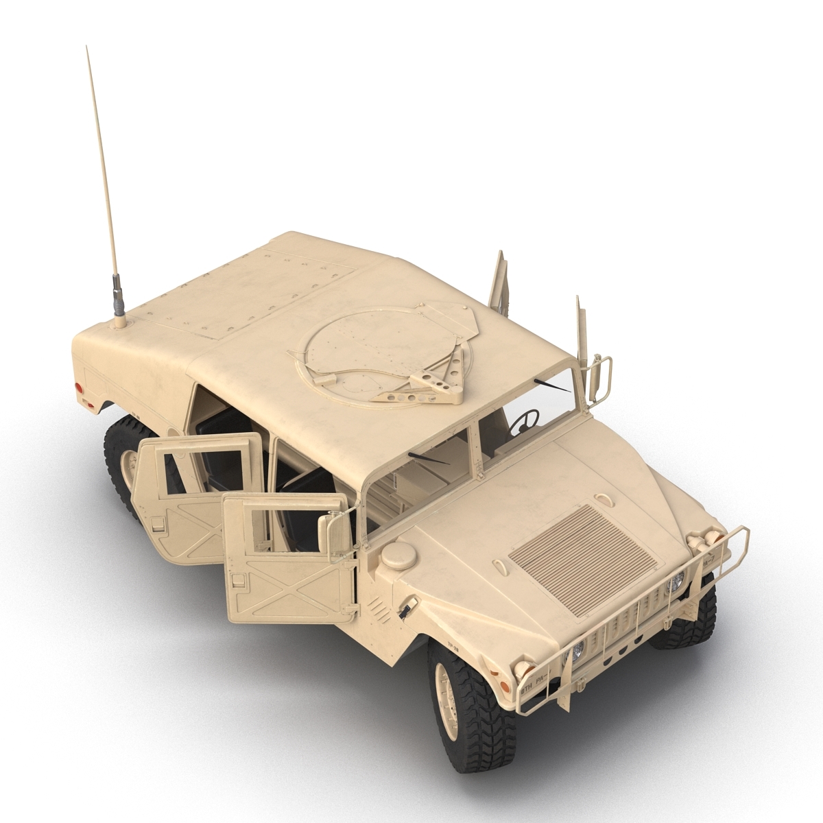 humvee desert 3d 3ds