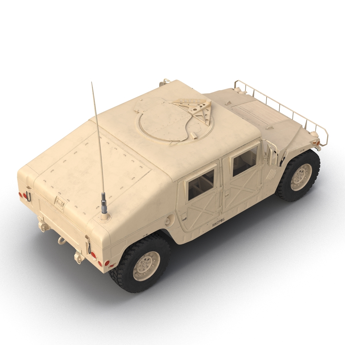 humvee desert 3d 3ds