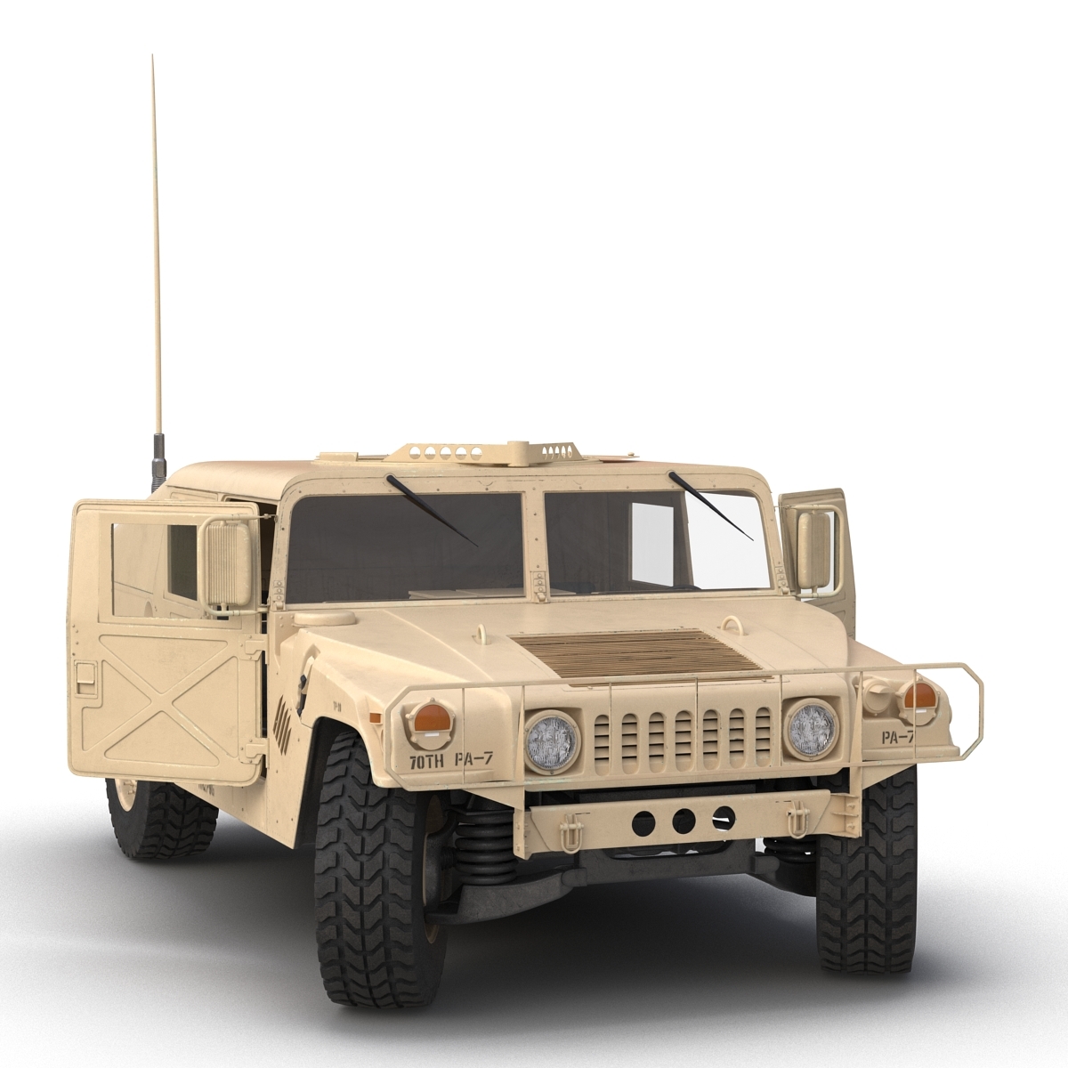 humvee desert 3d 3ds