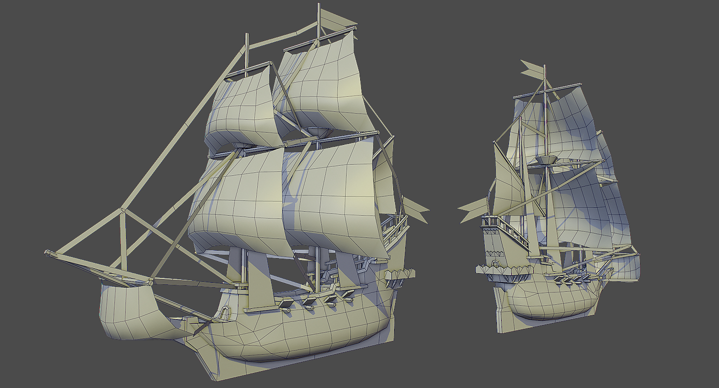 cartoon fluyt 3d model