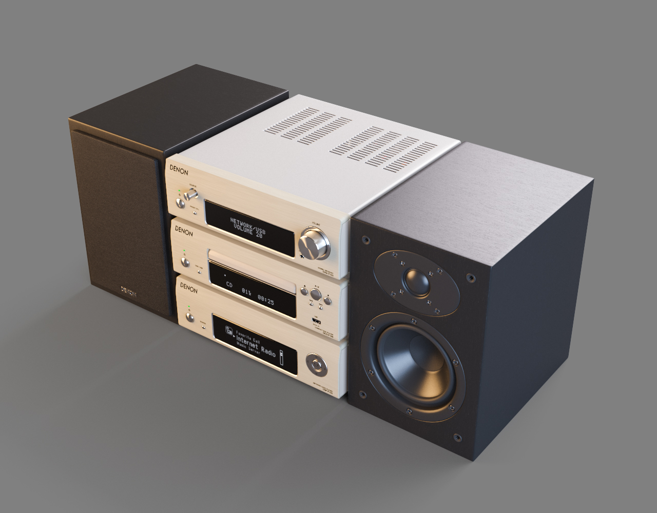 hi-fi denon dab 3d obj