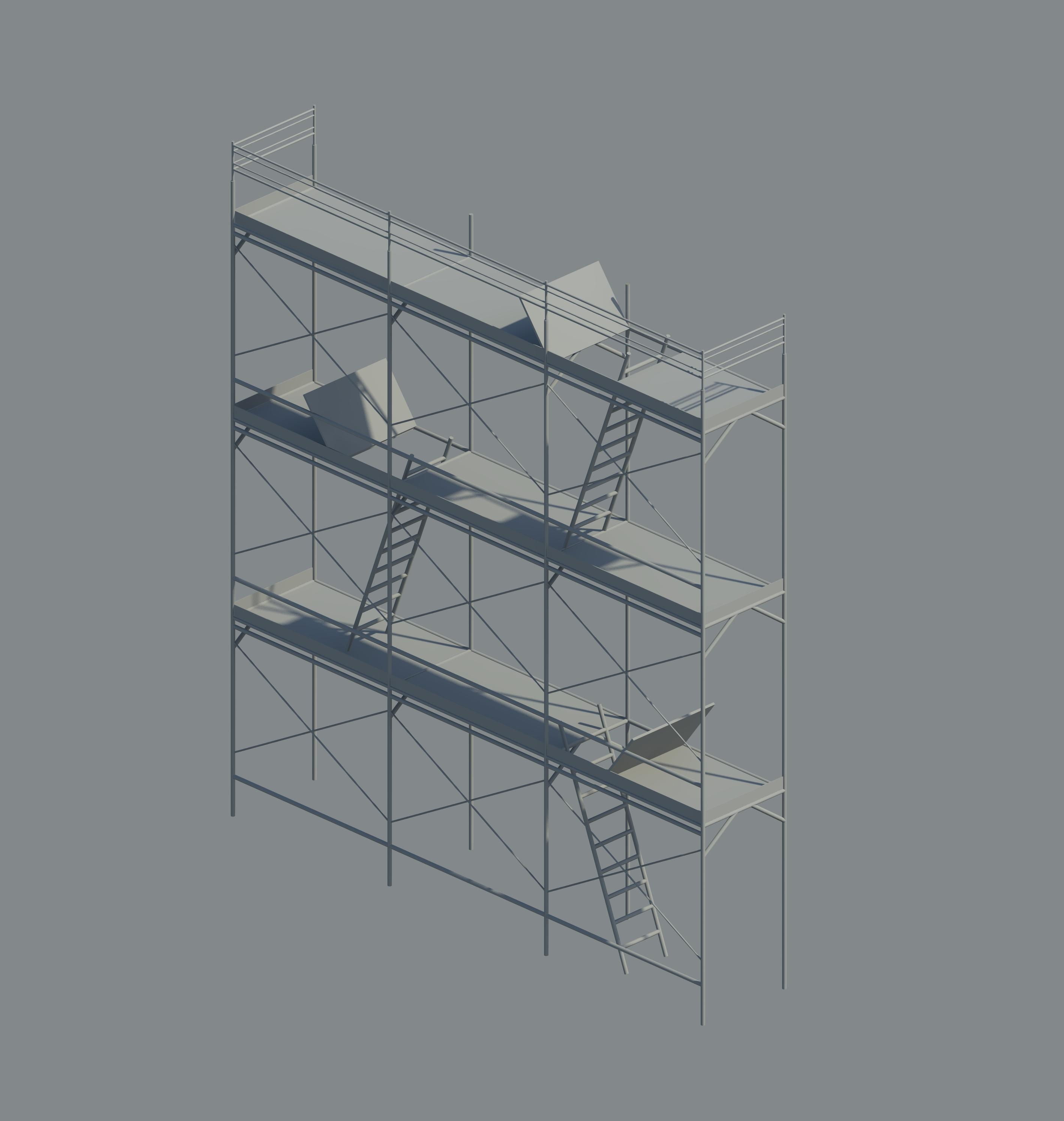 3d scaffolding bim model