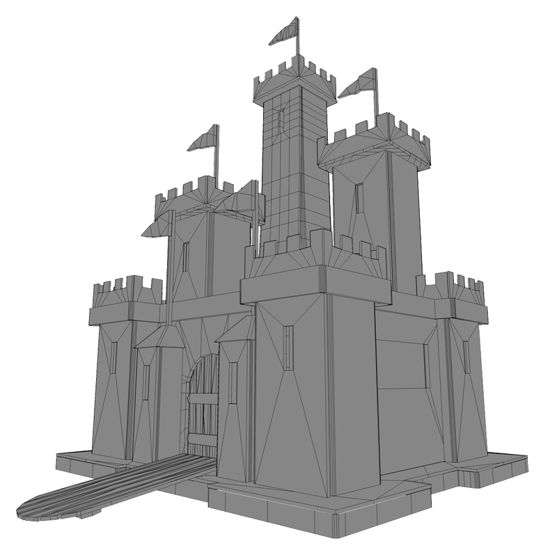cardboard castle dxf