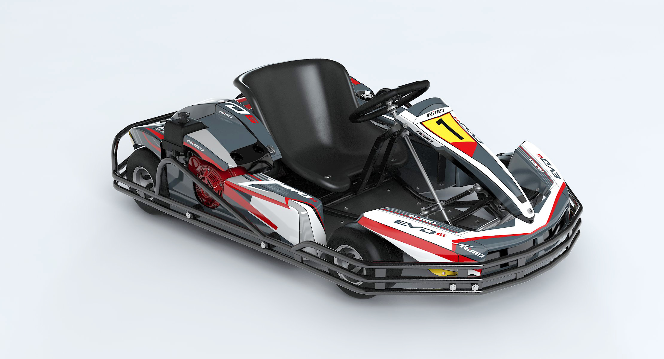 rimo evo6 kart 3d model