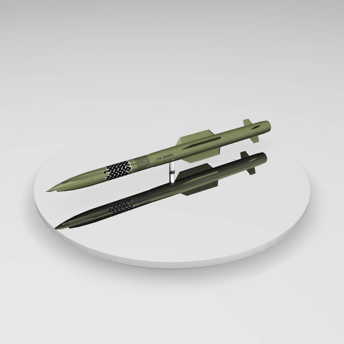 3d model army pac-3 mse missile