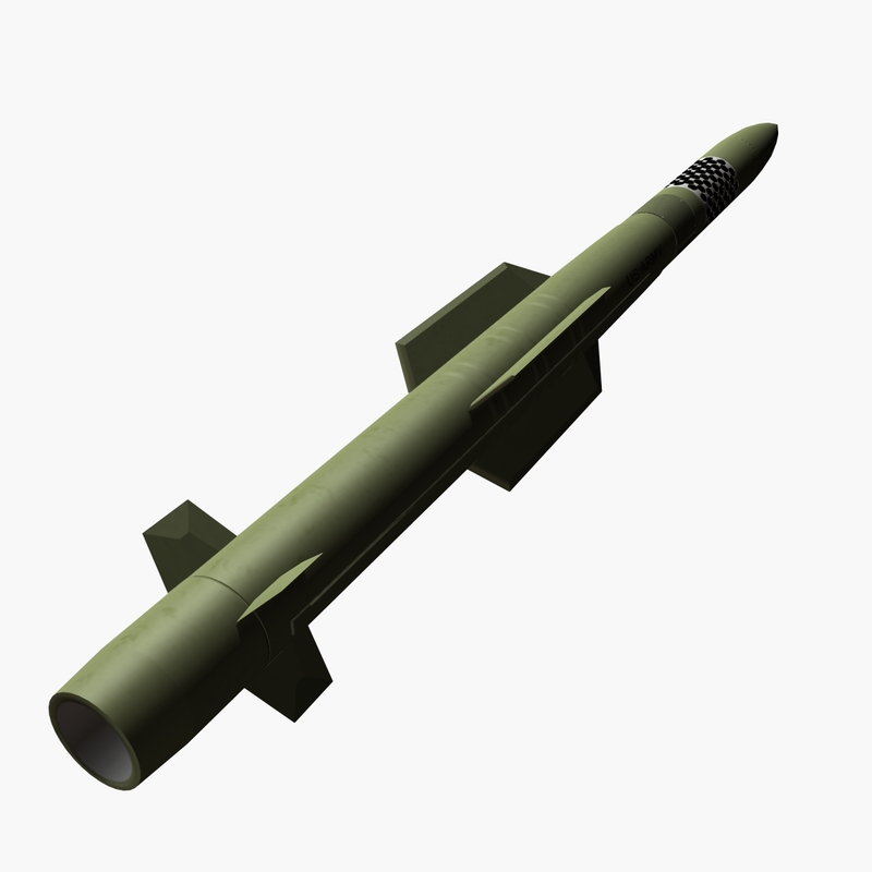 3d model army pac-3 mse missile