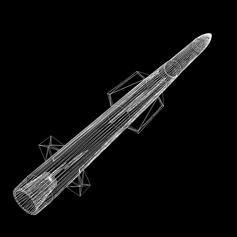 3d model army pac-3 mse missile