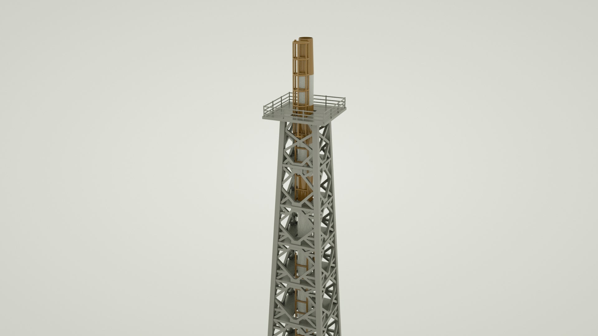 3d natural gas tower model