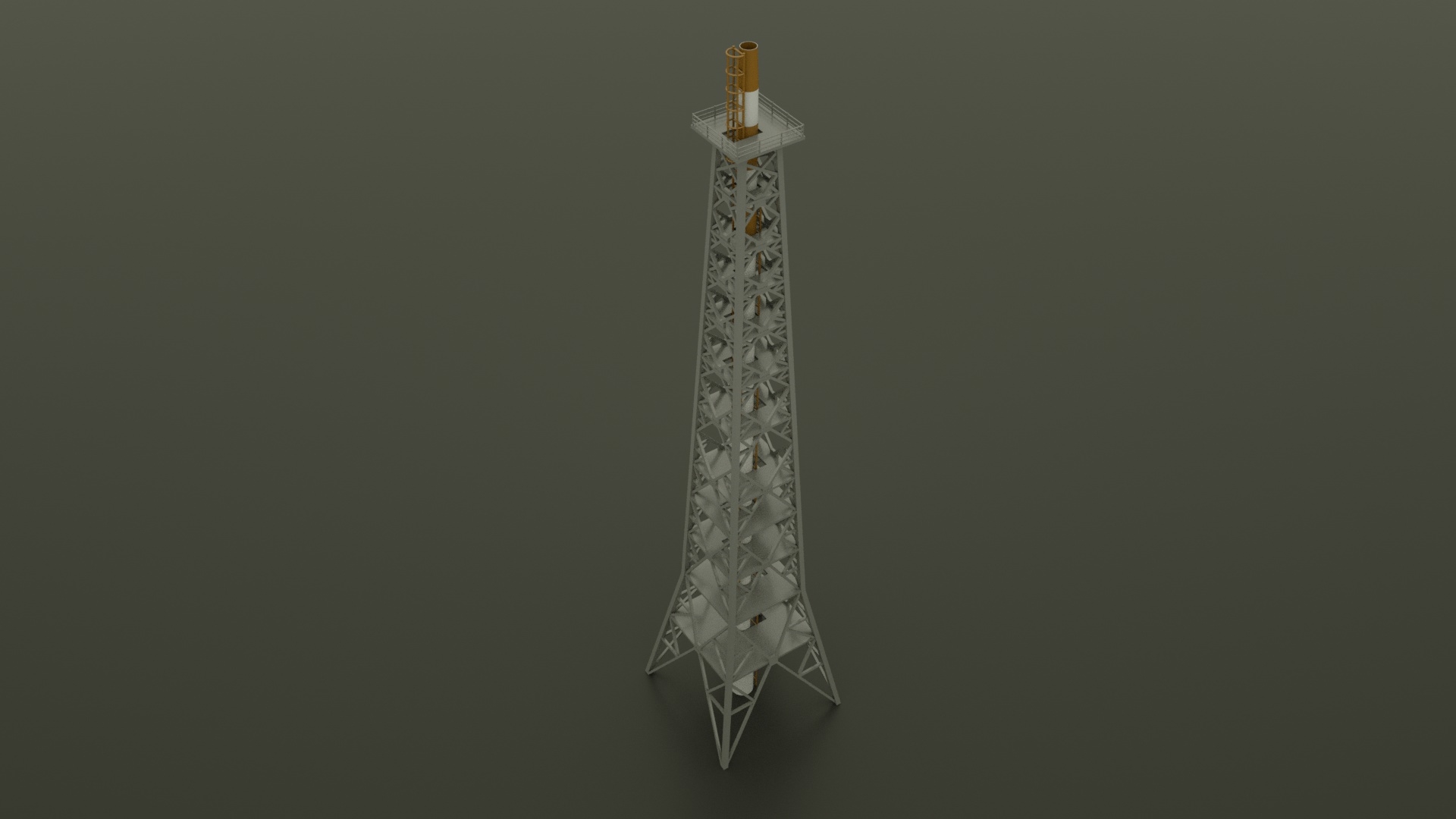 3d natural gas tower model