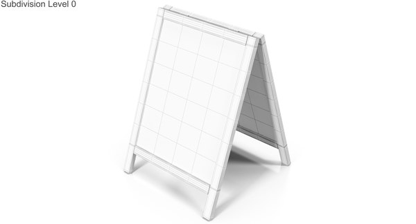 3d model chalkboard board chalk