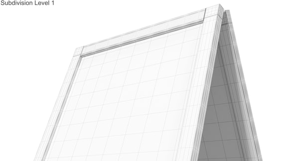 3d model chalkboard board chalk