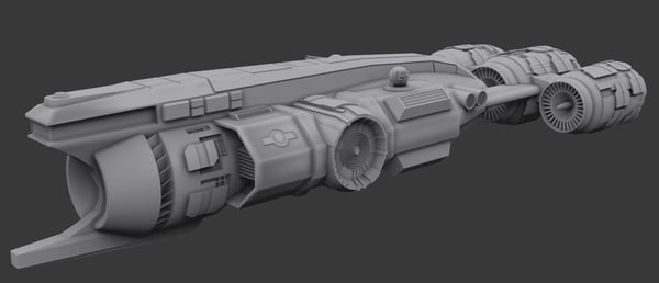 c4d space heavy cruiser