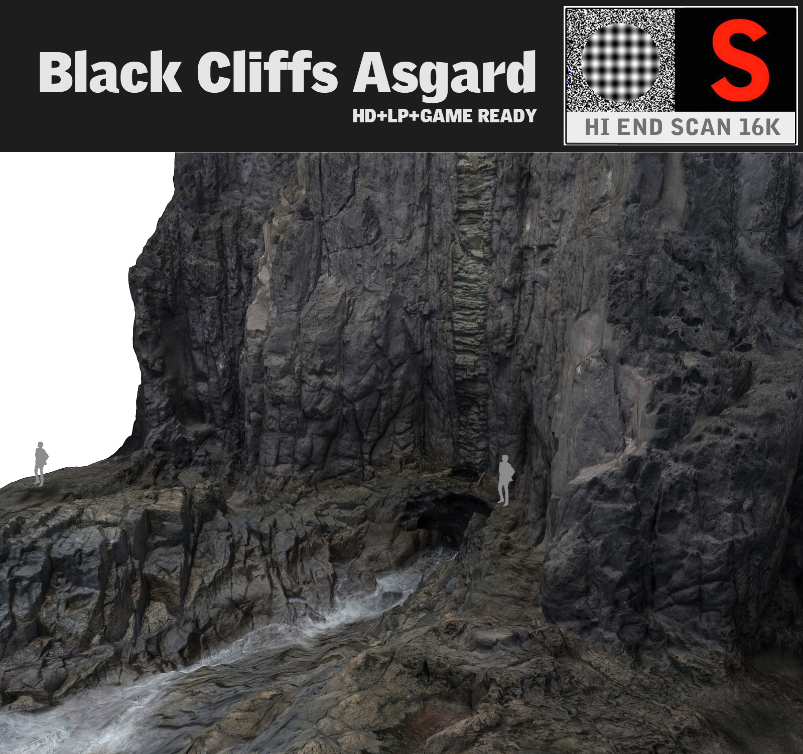 3d black cliffs pack 9
