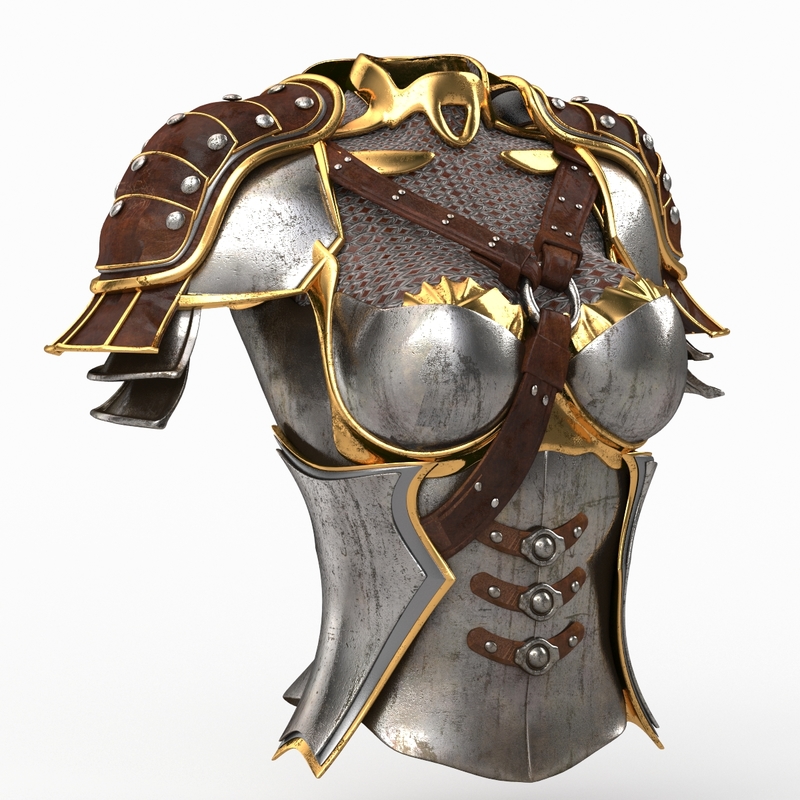 female armour 3d model