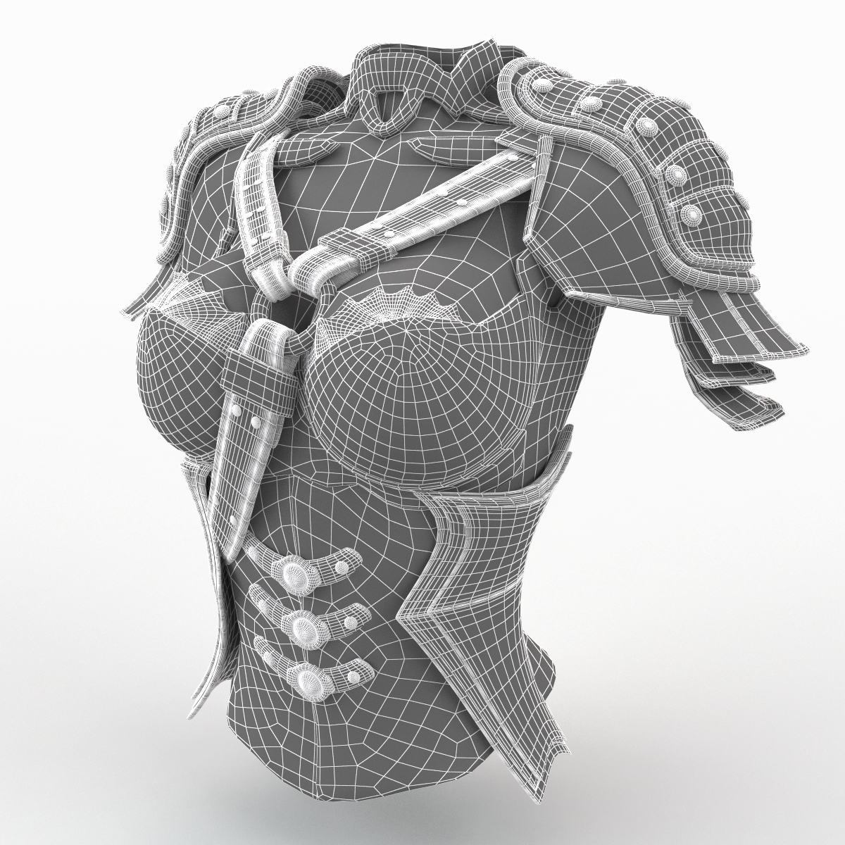 female armour 3d model