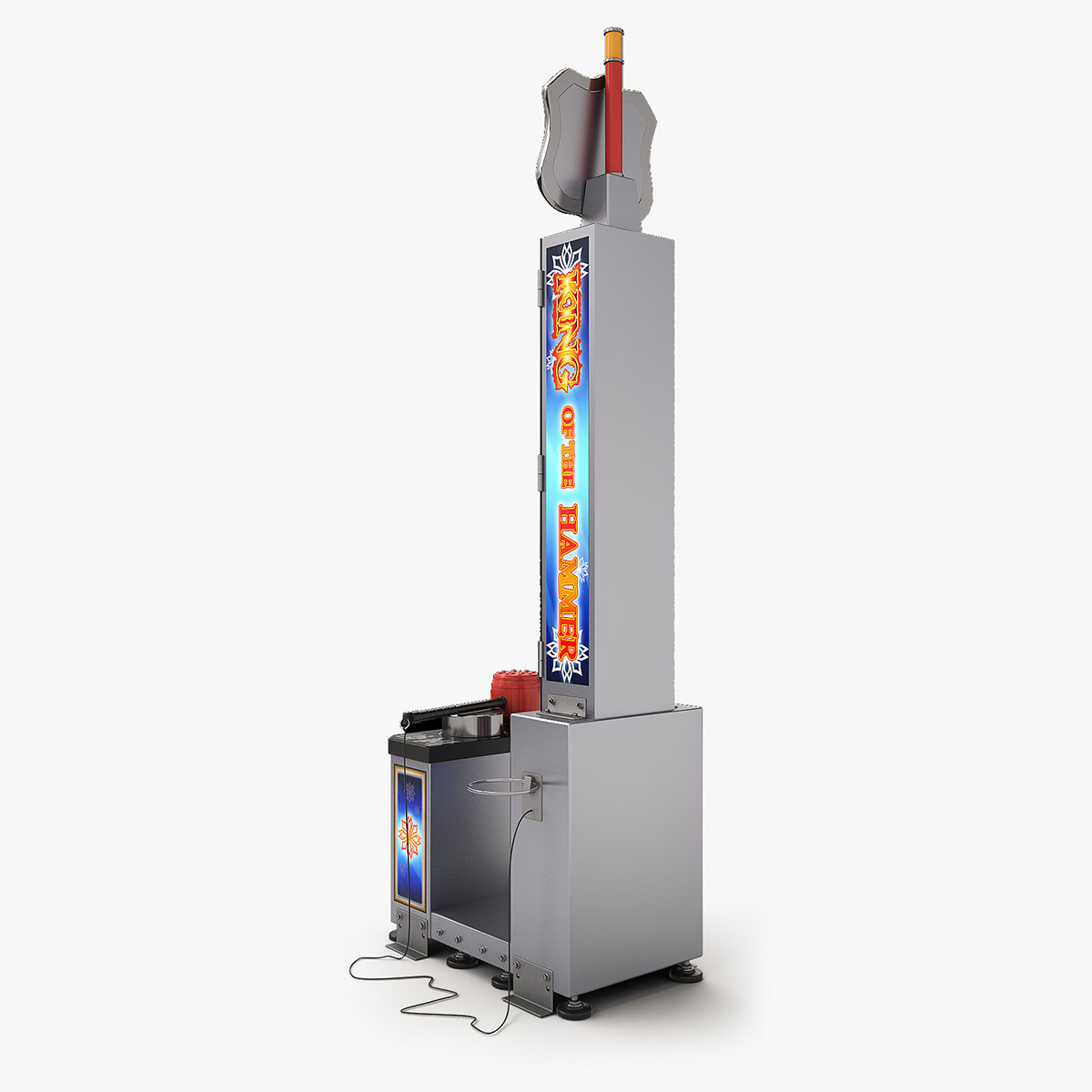 3d king hammer arcade machine model