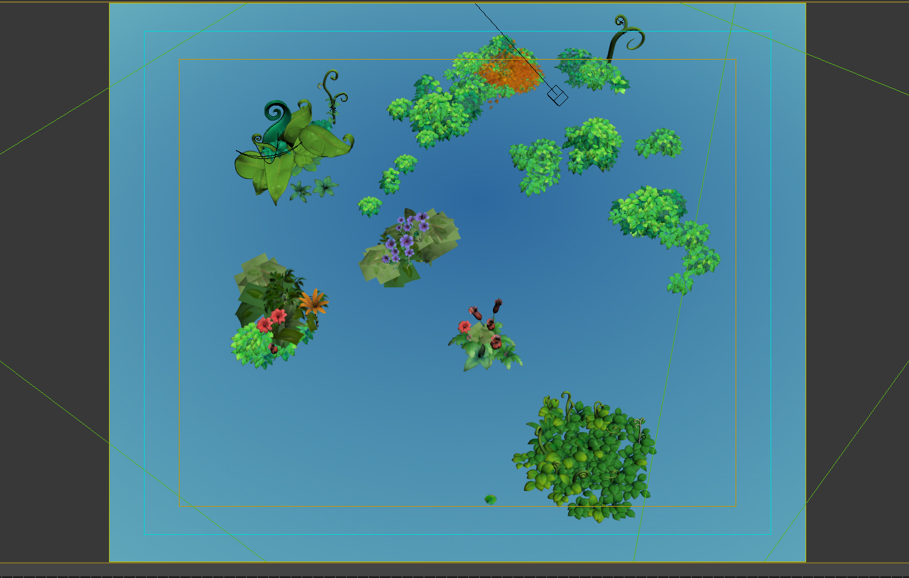 cartoon plant pack 3d model