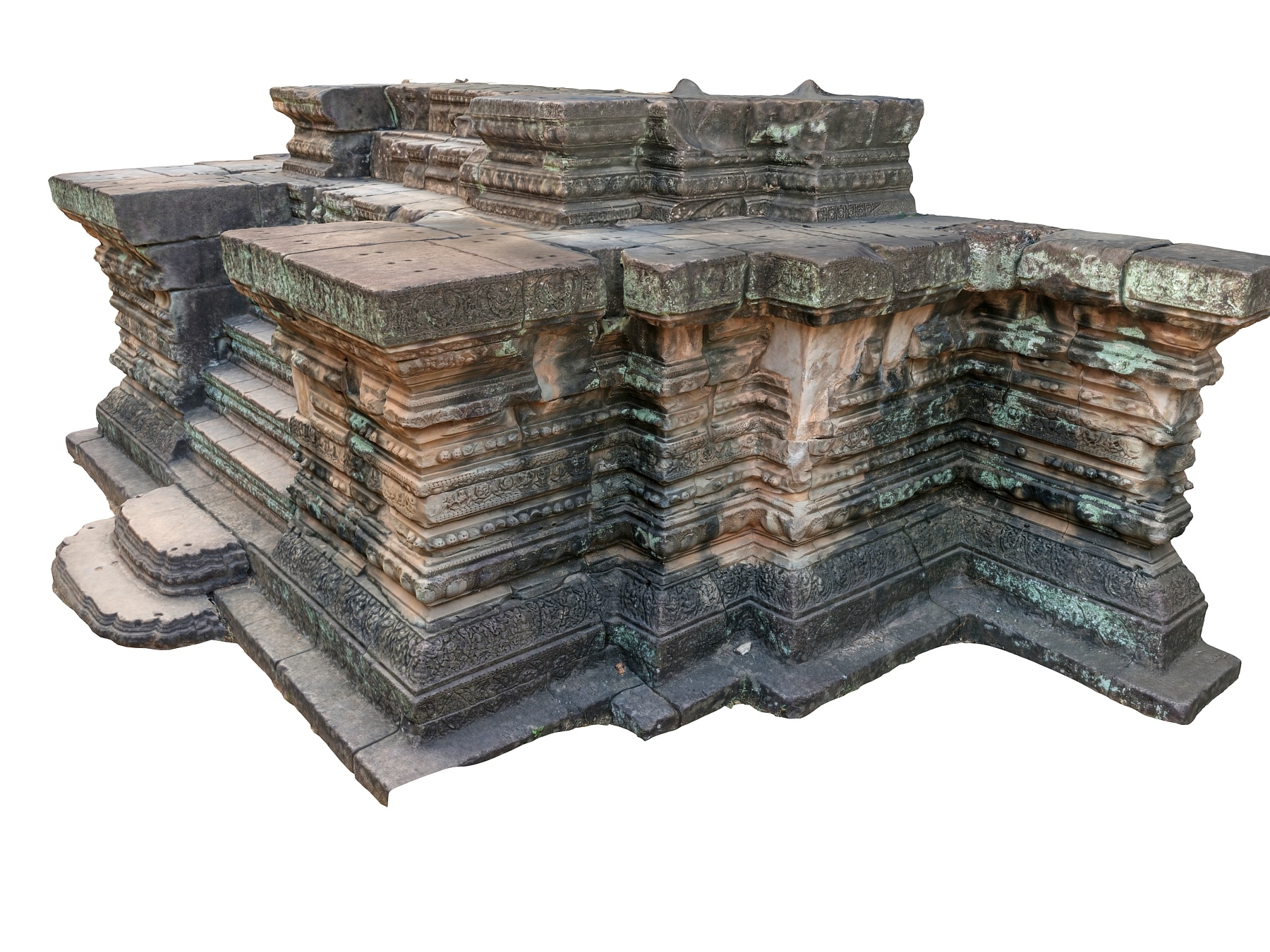 3d model of ancient stairs ultra hd