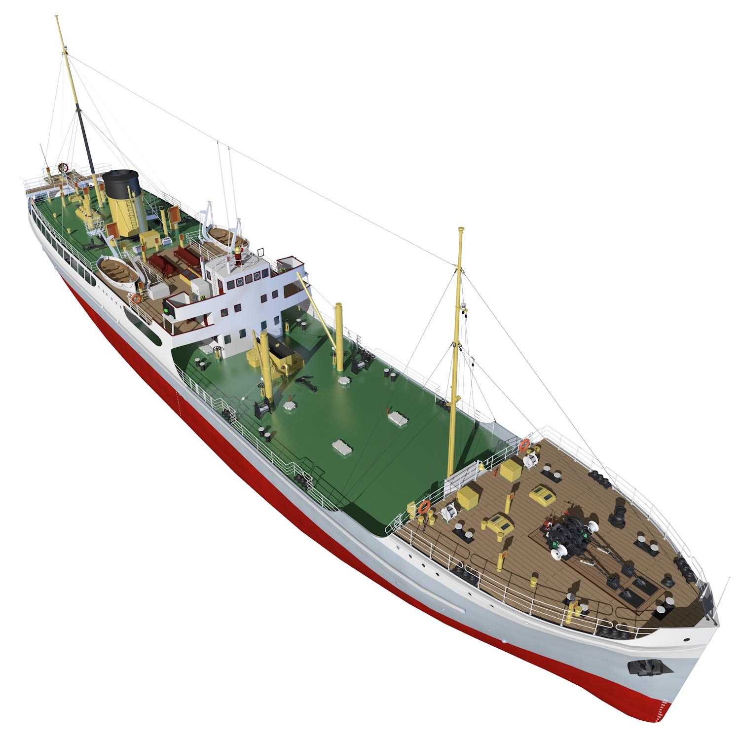1950 s cargo ship dxf