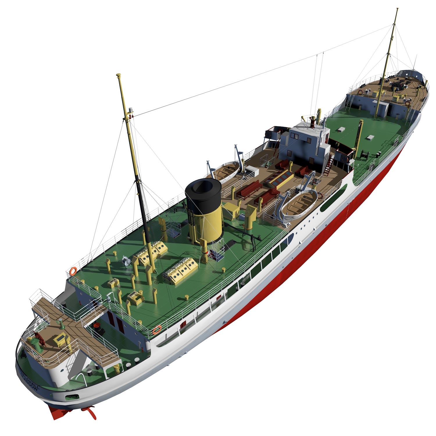 1950 s cargo ship dxf