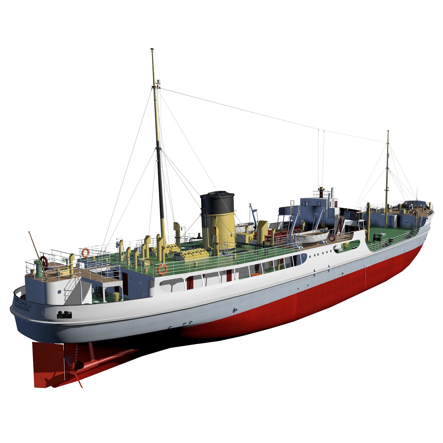 1950 s cargo ship dxf