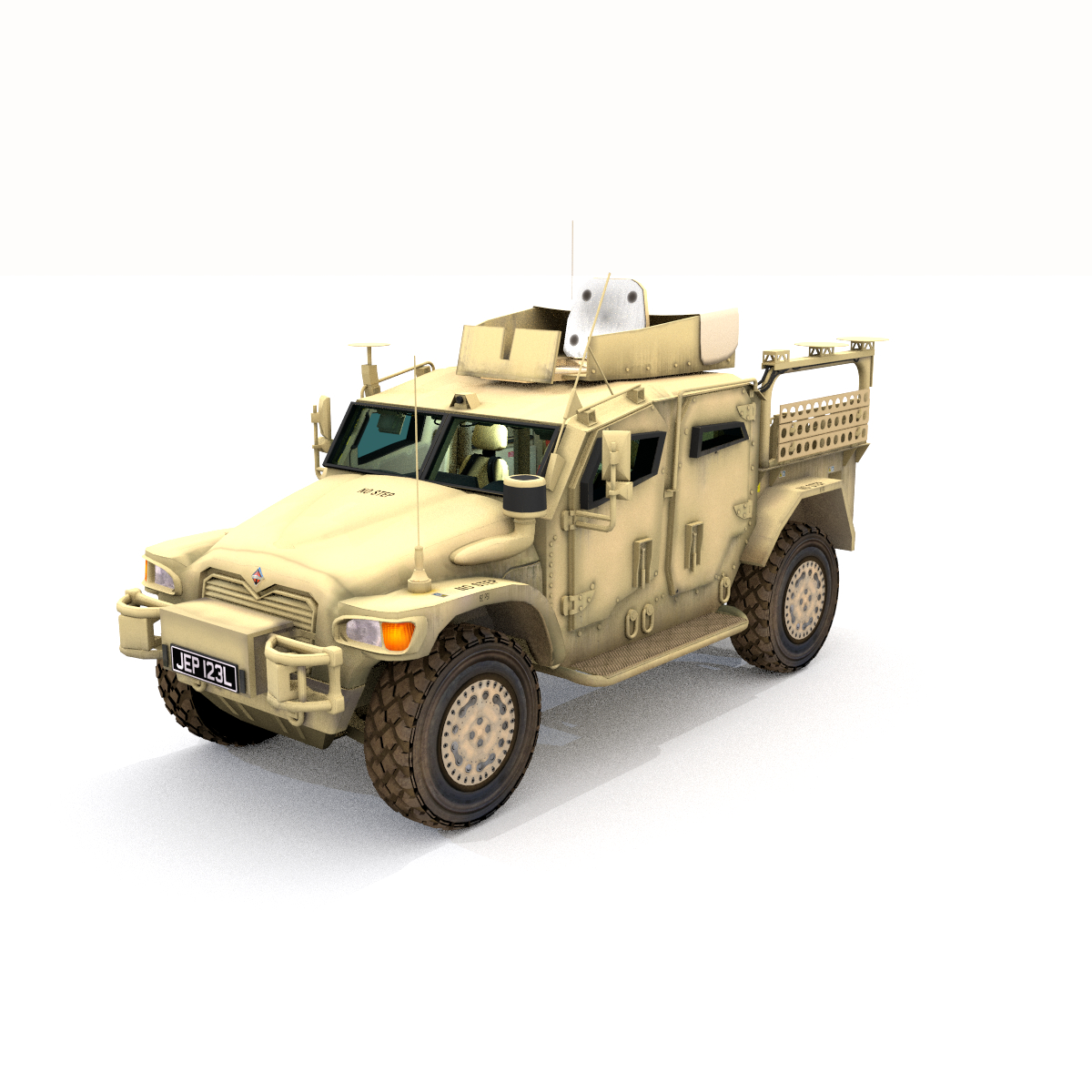 3d british army husky tsv model