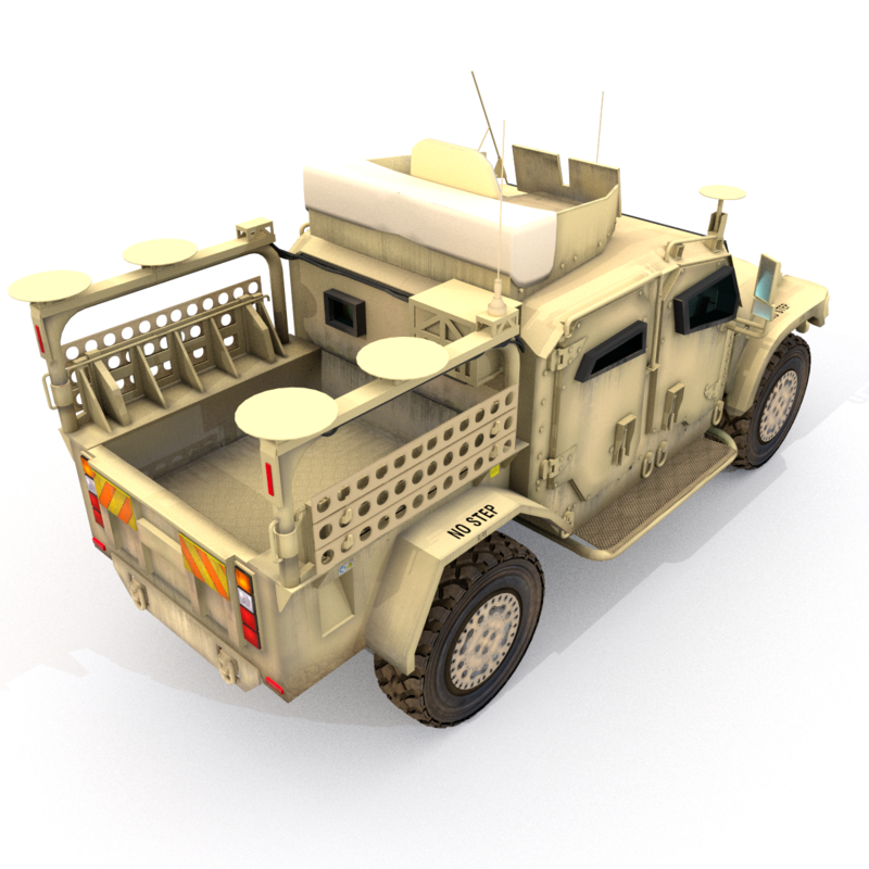 3d british army husky tsv model
