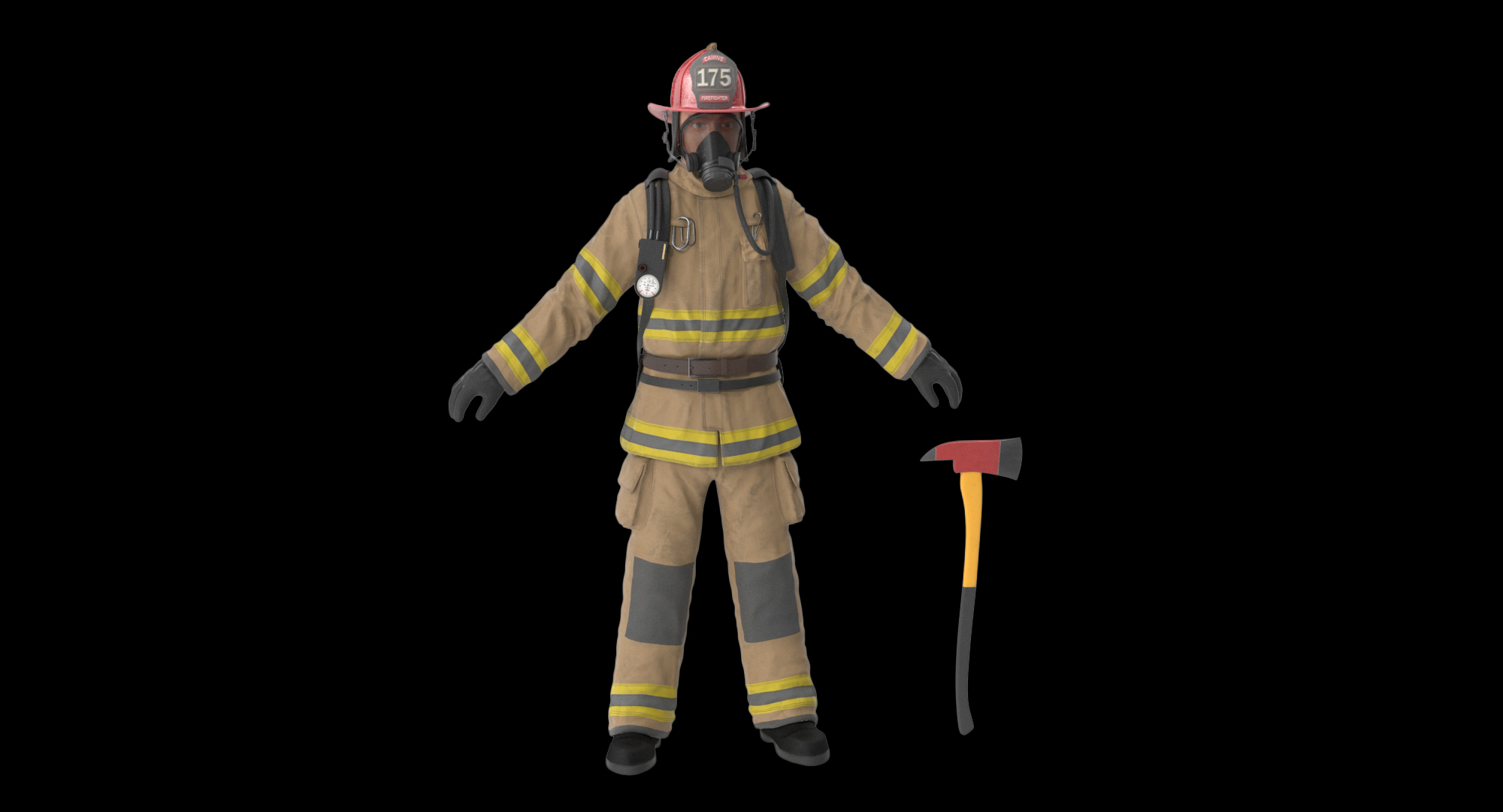 3d firefighter fighter