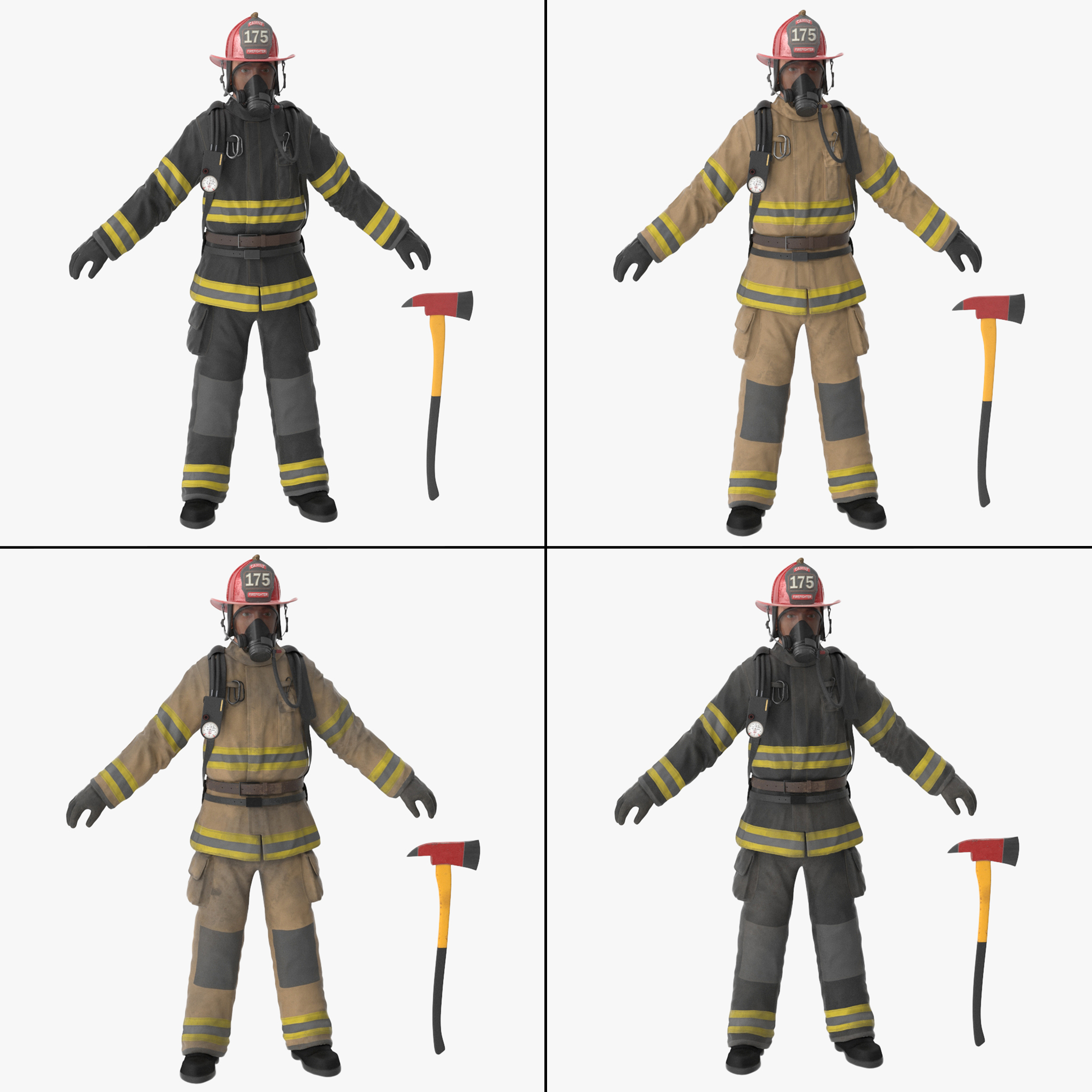 3d firefighter fighter