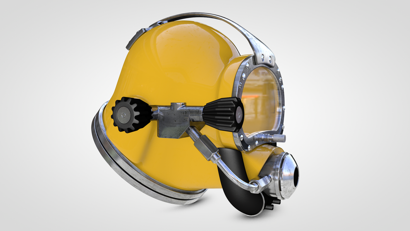 潜水头盔3D模型 - TurboSquid 1048721