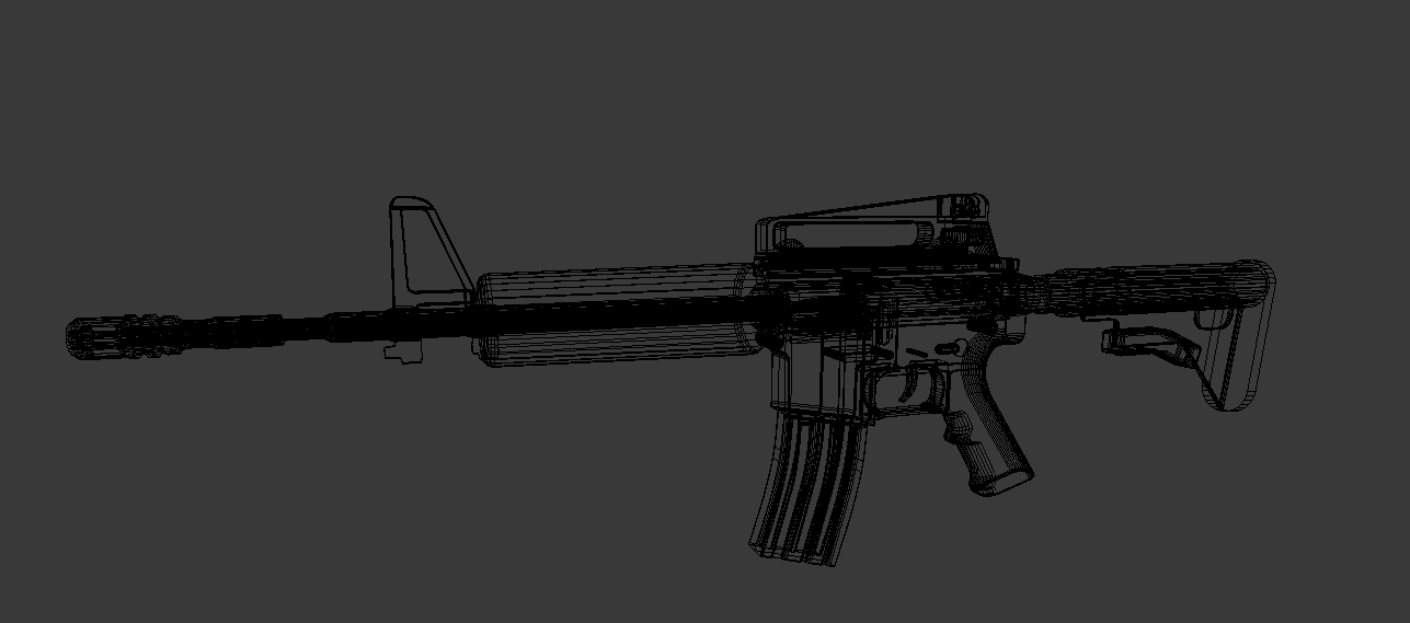 3d m4a1 fps model