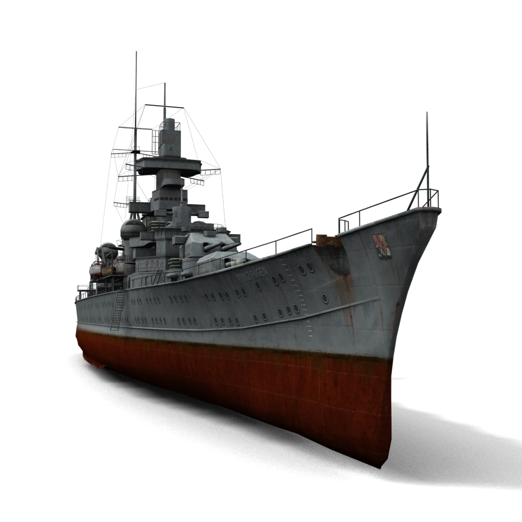 3d model german cruiser prinz eugen