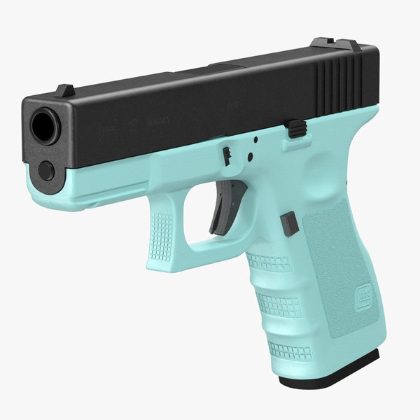 3D модель Glock 19 Blue - TurboSquid 1049580