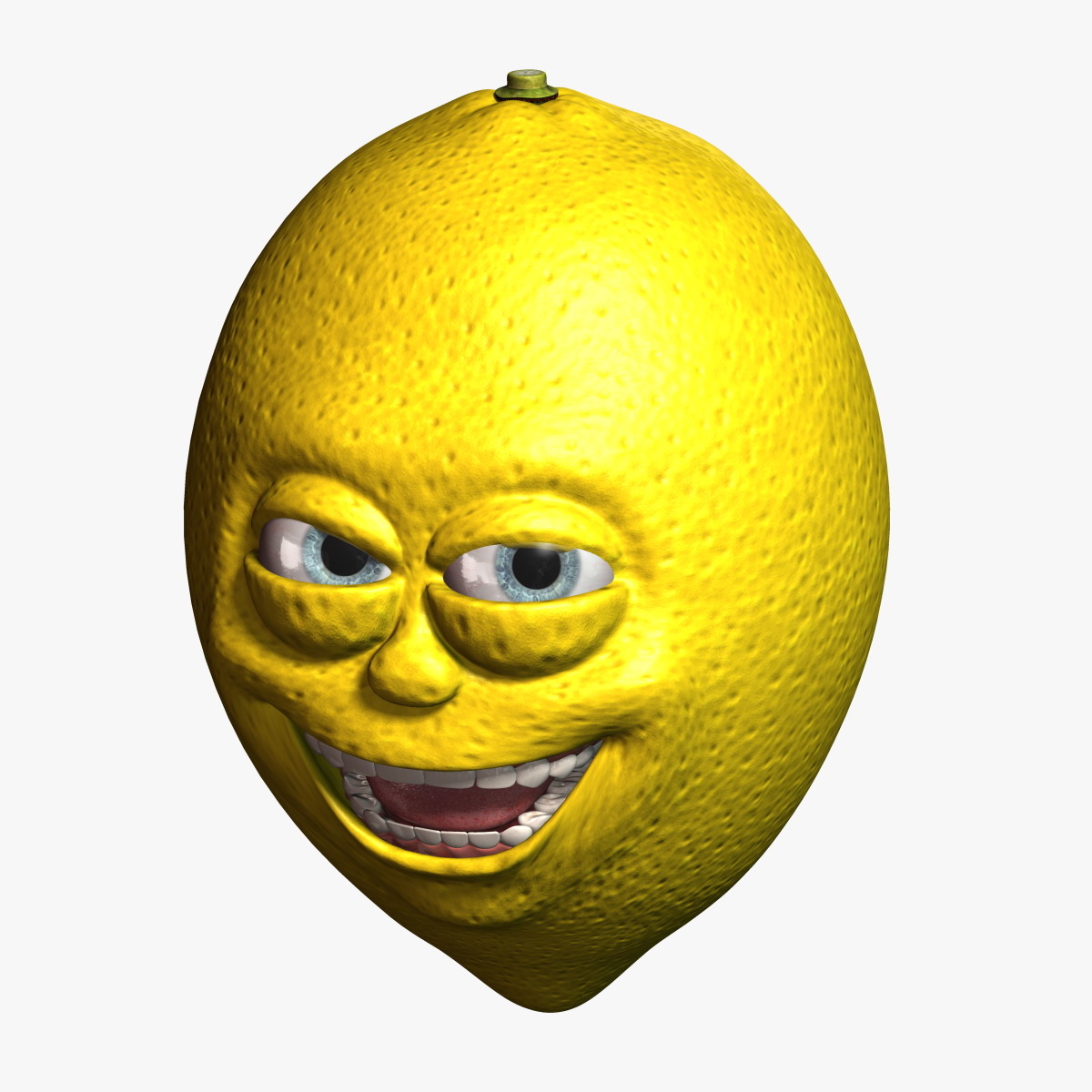 3d lemon cartoon model