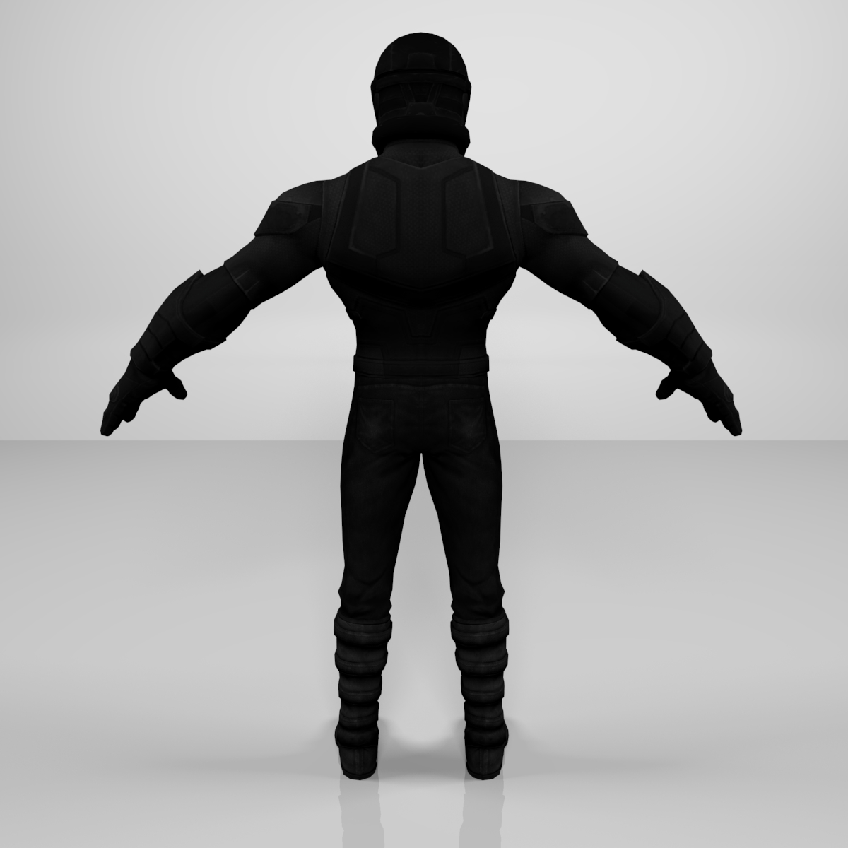 armored man shadow 3d model