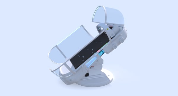 3d sci fi medical medpod model