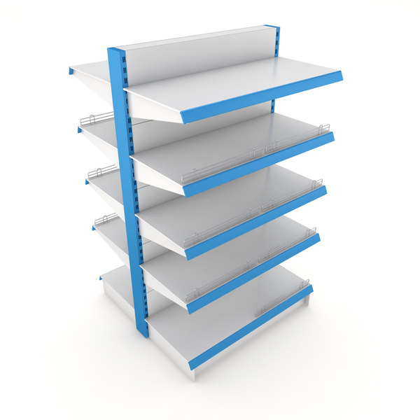 3d model shelf supermarket