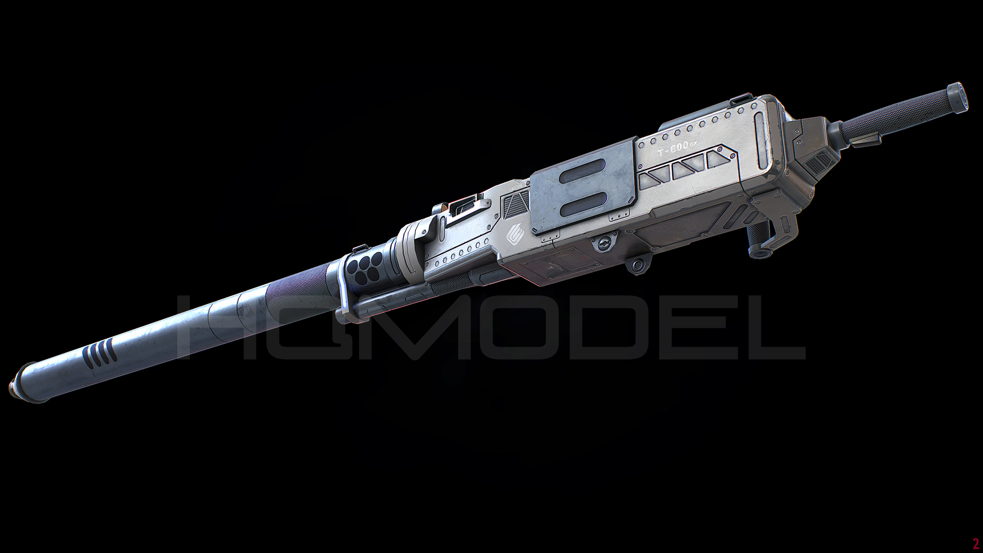 3d heavy plasma cannon gun