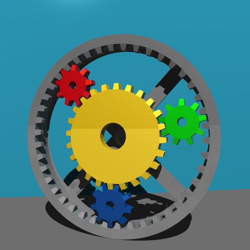 3ds planetary gear set