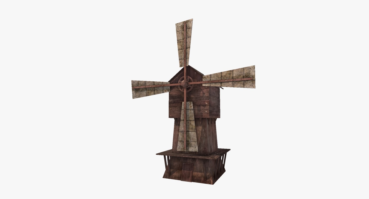 3d model windmill simple