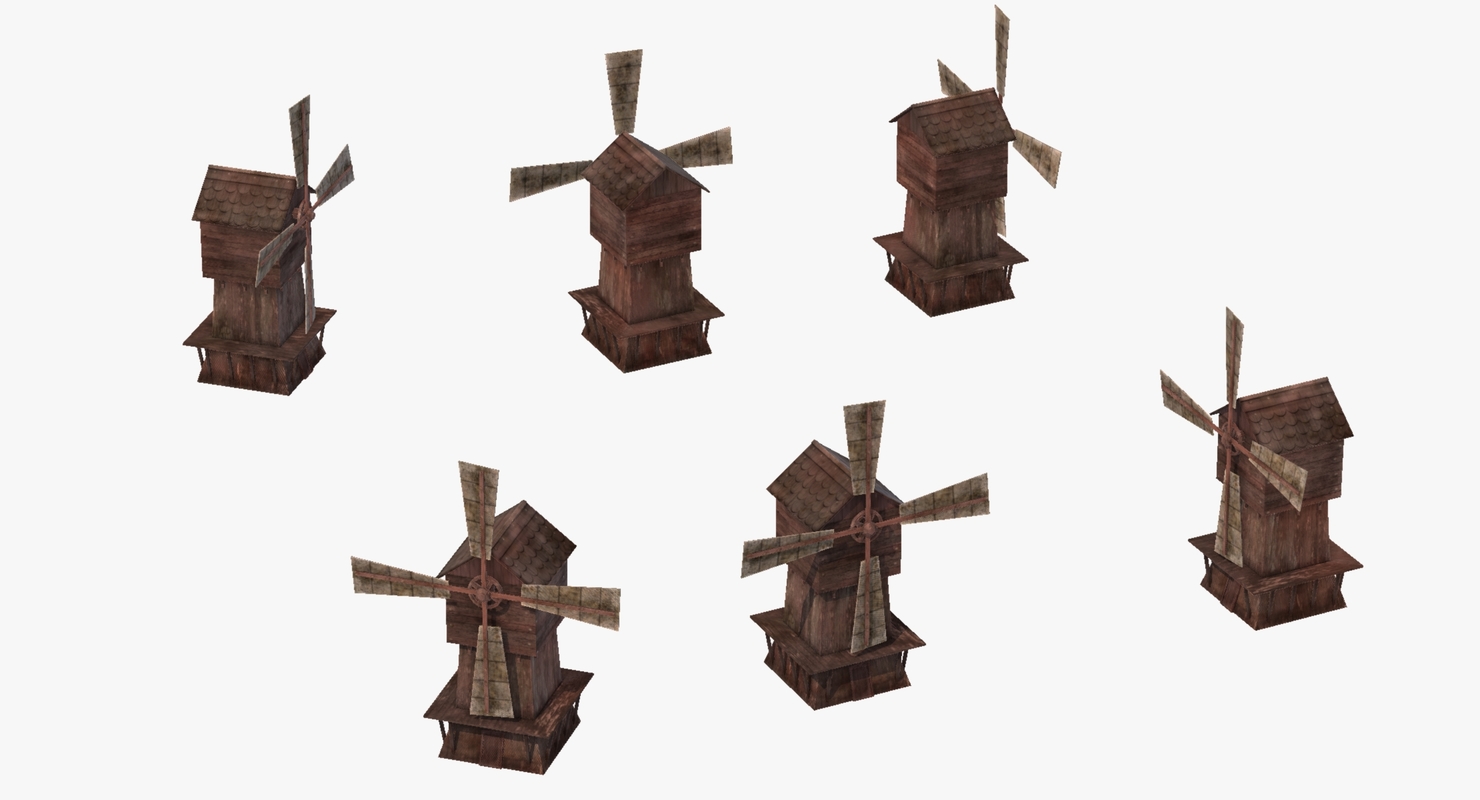 3d model windmill simple