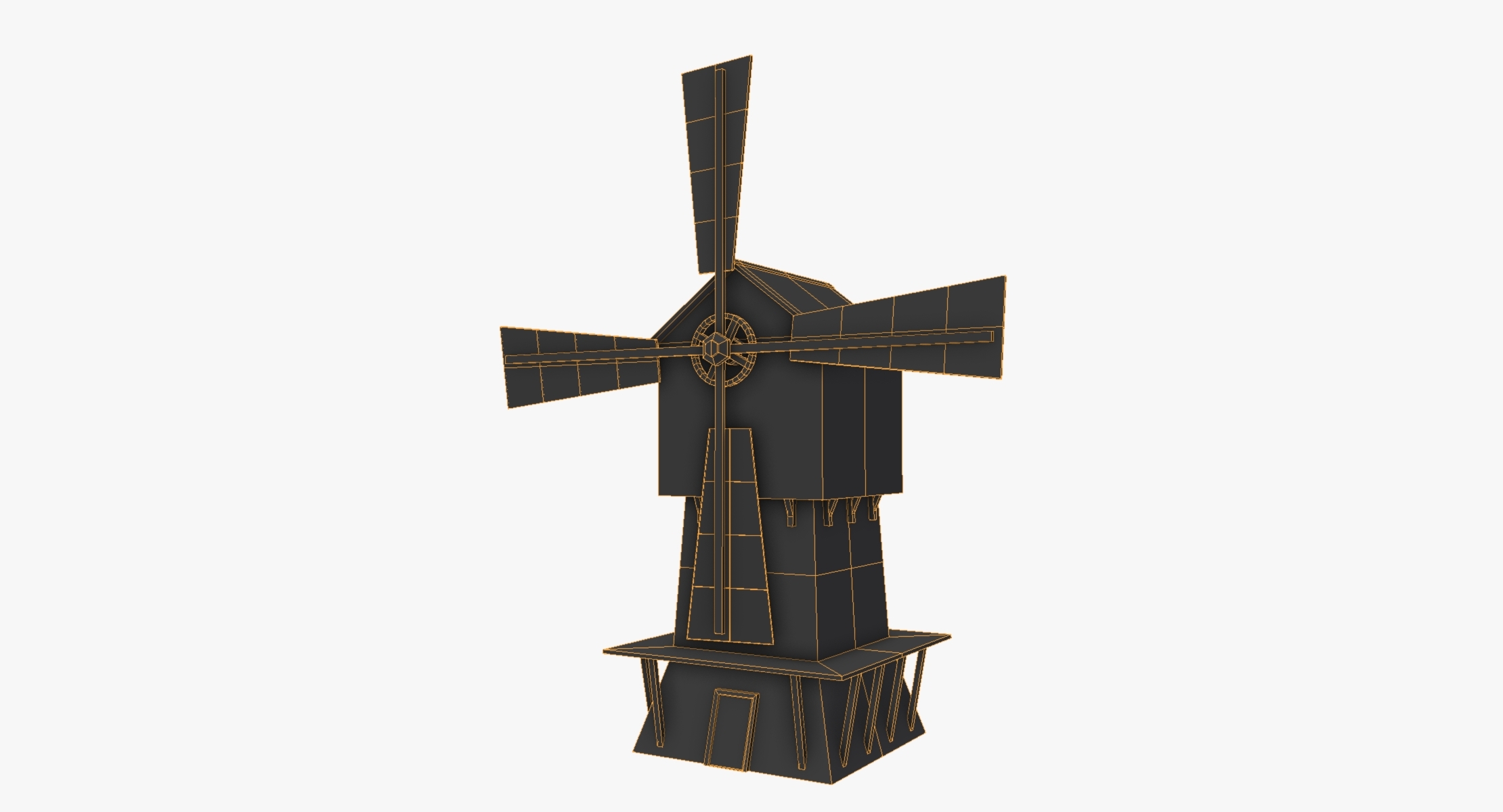 3d model windmill simple