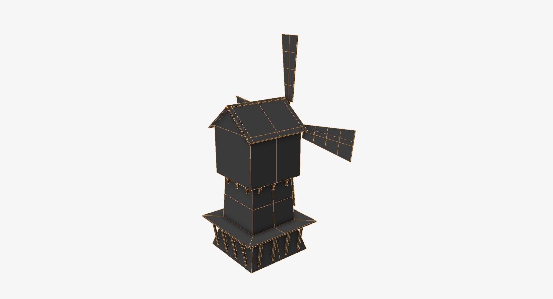 3d model windmill simple