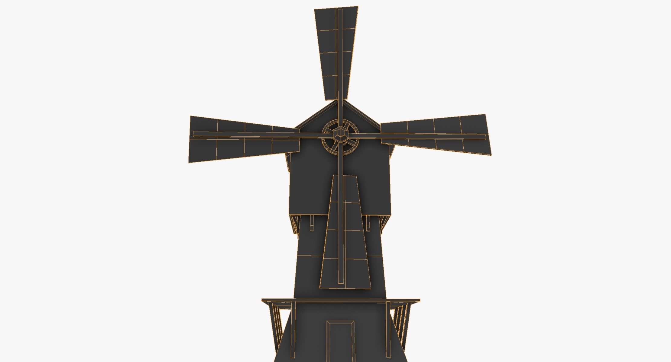 free windmill simple 3d model