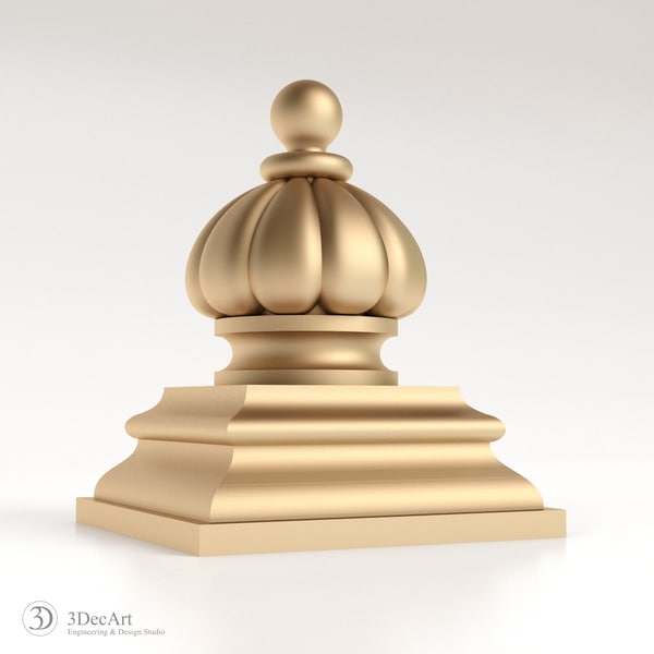 decorative finial 3d model