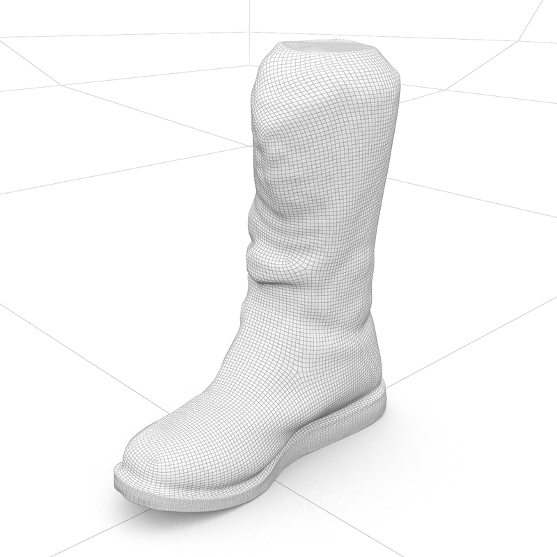 motorcycle boot motocross biking 3d max