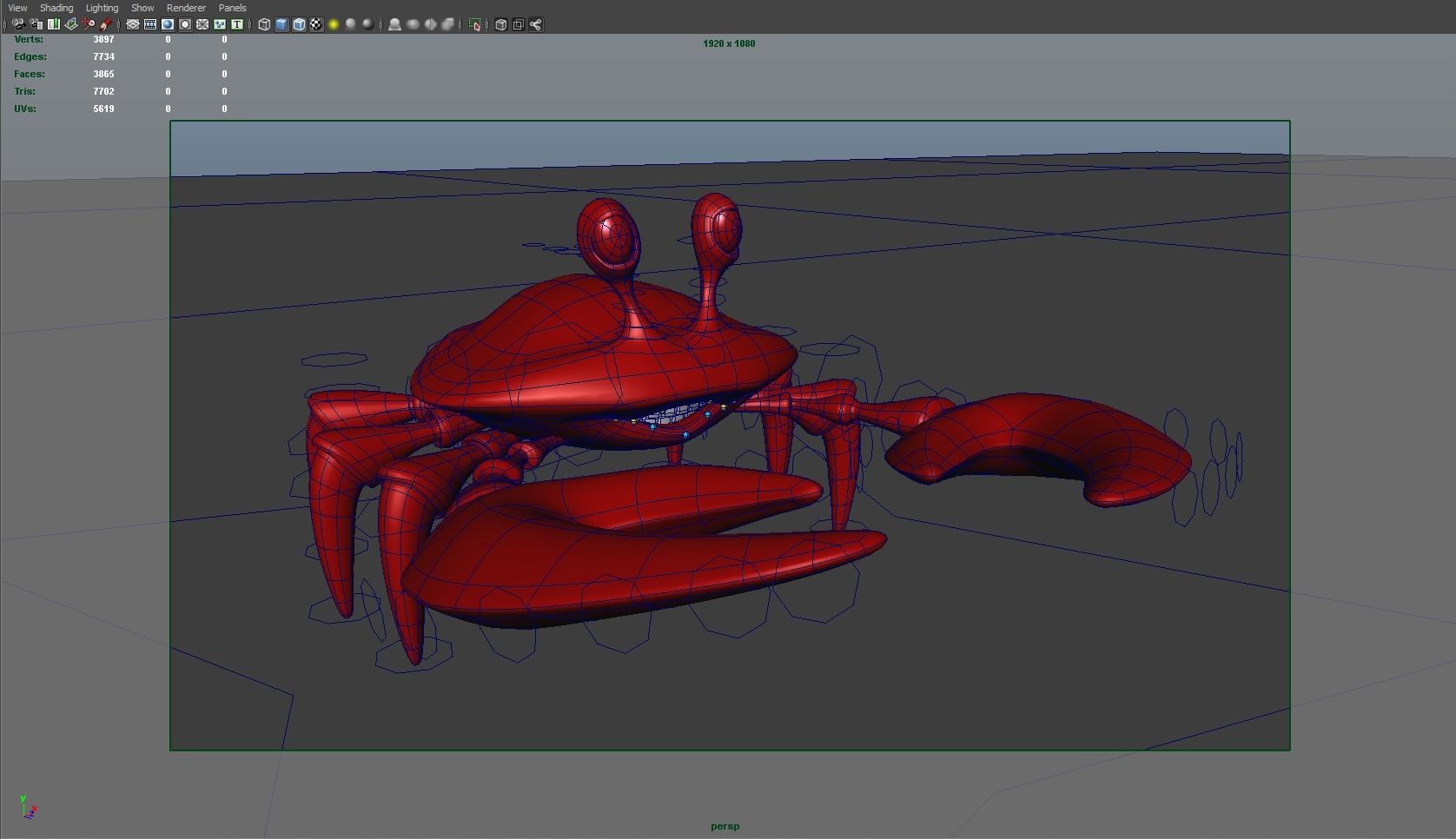 crab 3d model